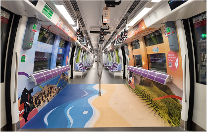North East Line Train Advertising | Moove Media